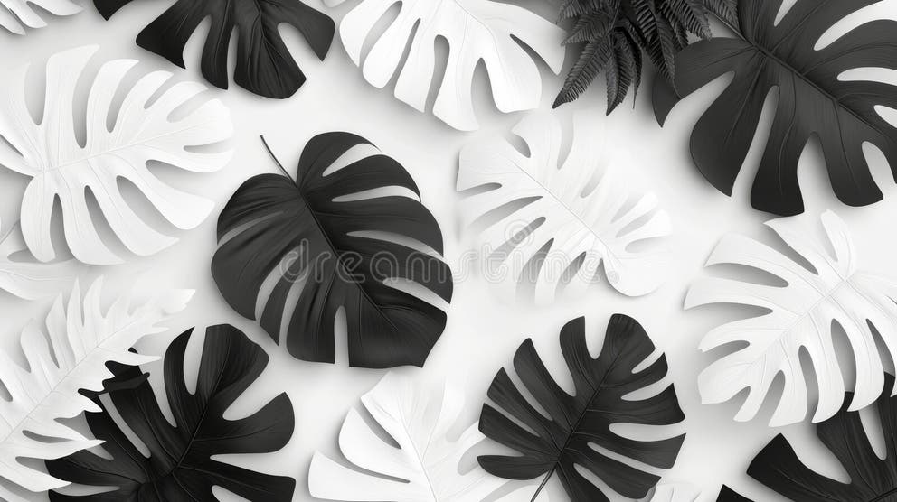 The Eye is Captivated by a Seamless Pattern Featuring Elegant Black and ...