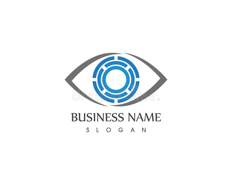 Eye Care Focus Logo Design Vector Icon Stock Vector - Illustration of ...