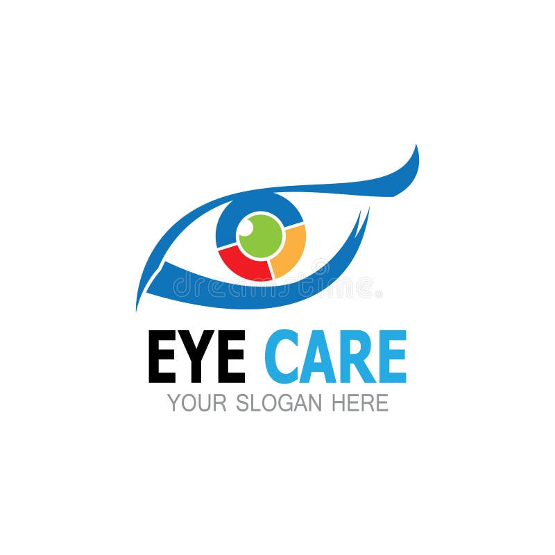 Eye Care Health Icon and Symbol Vector Stock Vector - Illustration of ...