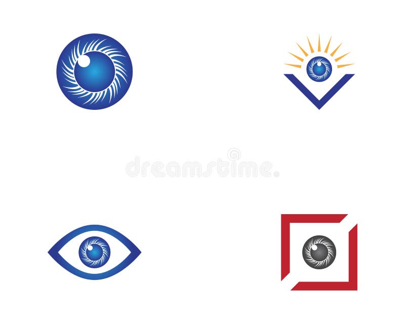 Eye Care Health Logo Design Vector Stock Vector - Illustration of ...