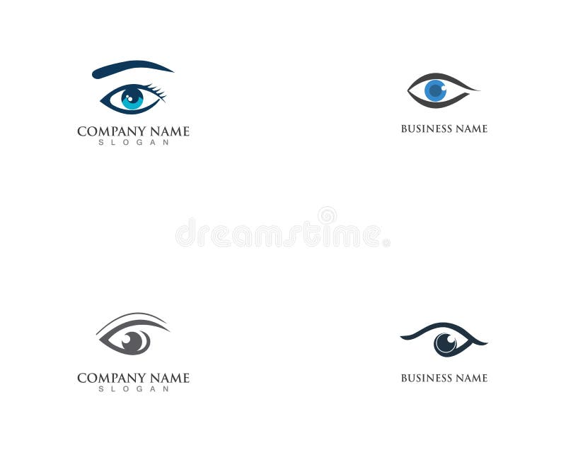 Eye Care Health Logo Symbol Template Vector Icon Stock Illustration ...