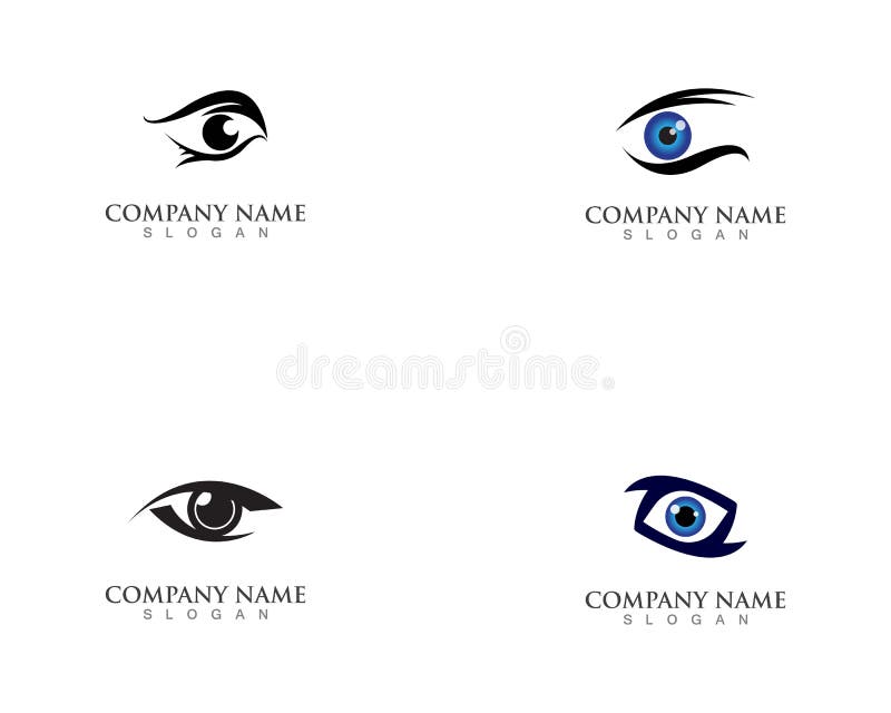 Eye Care Health Logo Symbol Template Vector Icon Stock Illustration ...