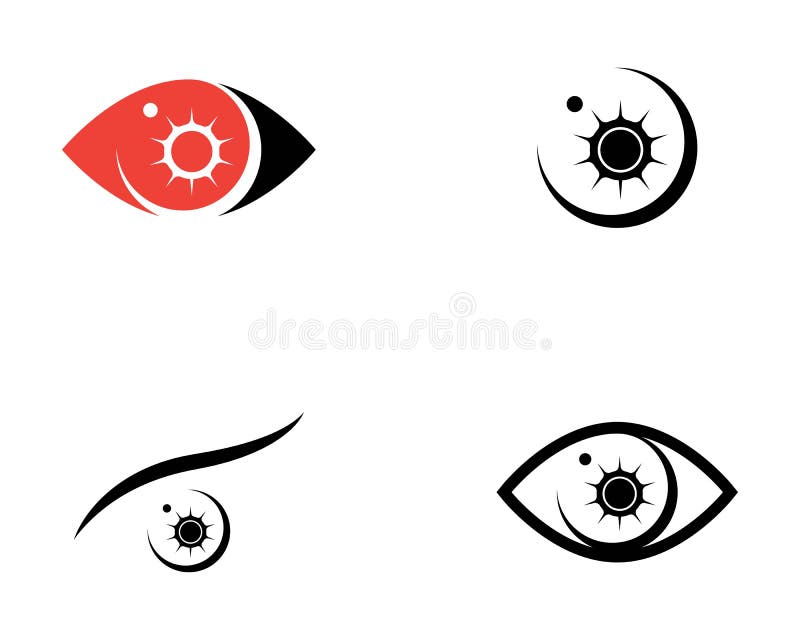 Eye Care Health Logo Template Stock Vector - Illustration of network ...