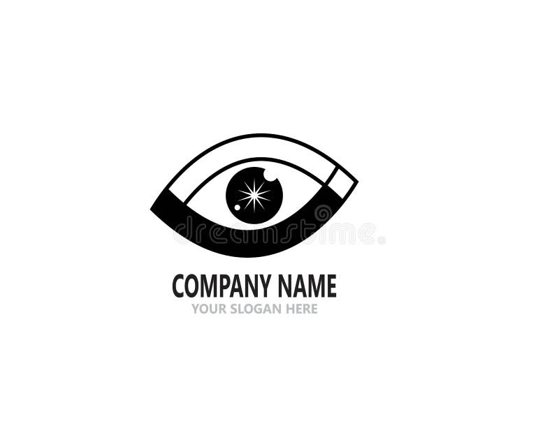 Eye Care Health Logo Vector Illustration Stock Vector - Illustration of ...