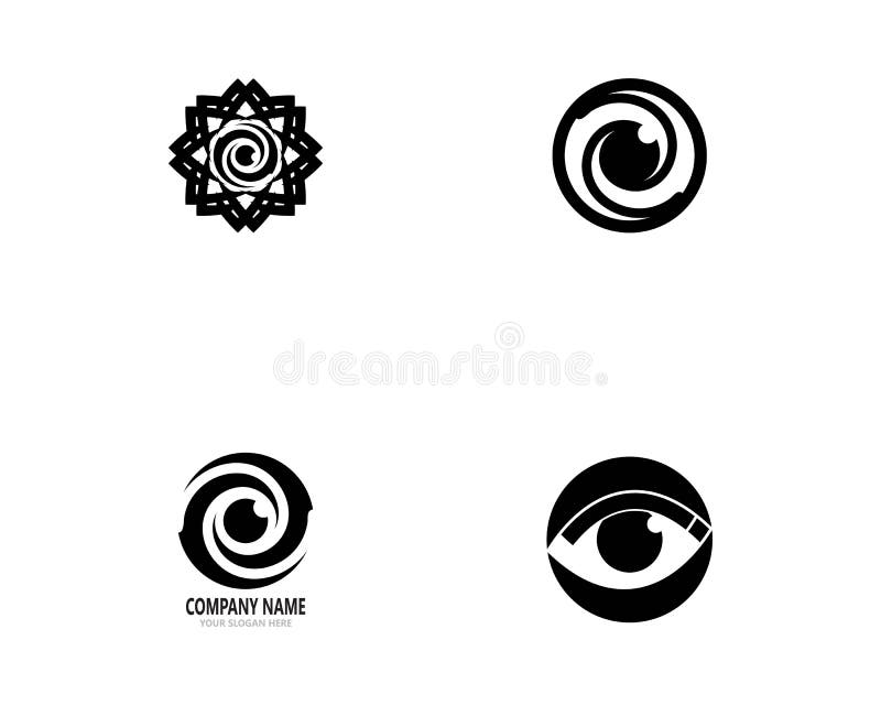 Eye Care Health Logo Vector Illustration Stock Vector - Illustration of ...