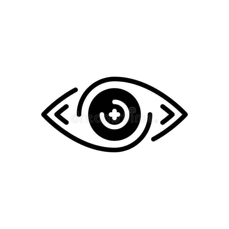 Black Solid Icon for Eye Care, Care and Eyeball Stock Vector ...