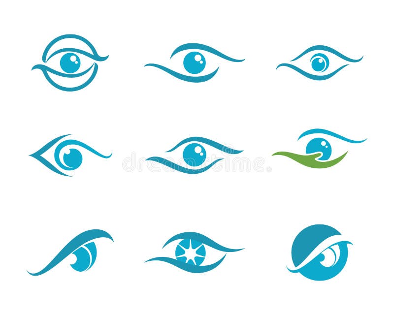 Eye care Logo Template stock vector. Illustration of highlight - 77974338