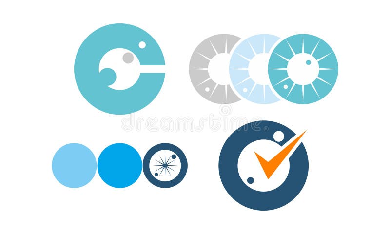 Eye Care Template Set stock vector. Illustration of medical - 108627616