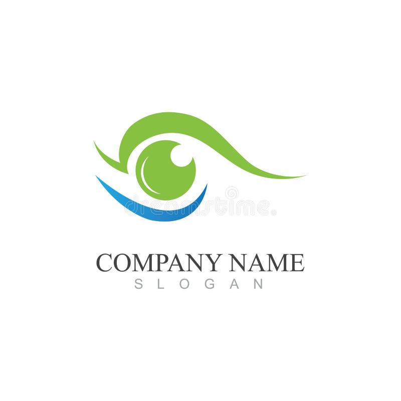 Eye Care Vector Logo Design Stock Vector - Illustration of corporate ...
