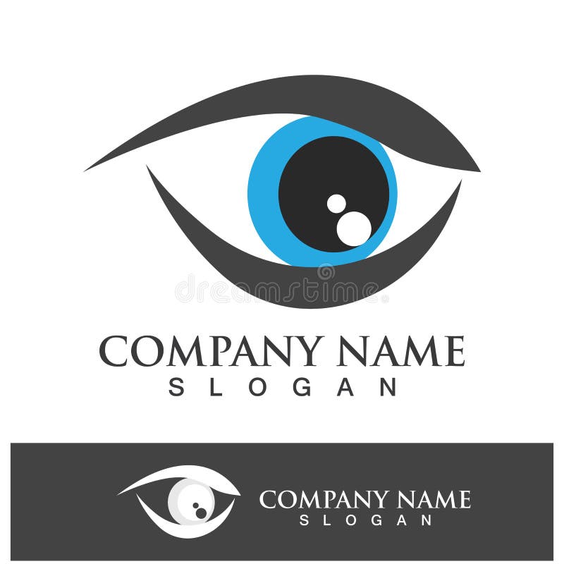 Eye Care Vector Logo Design Stock Vector - Illustration of shape ...