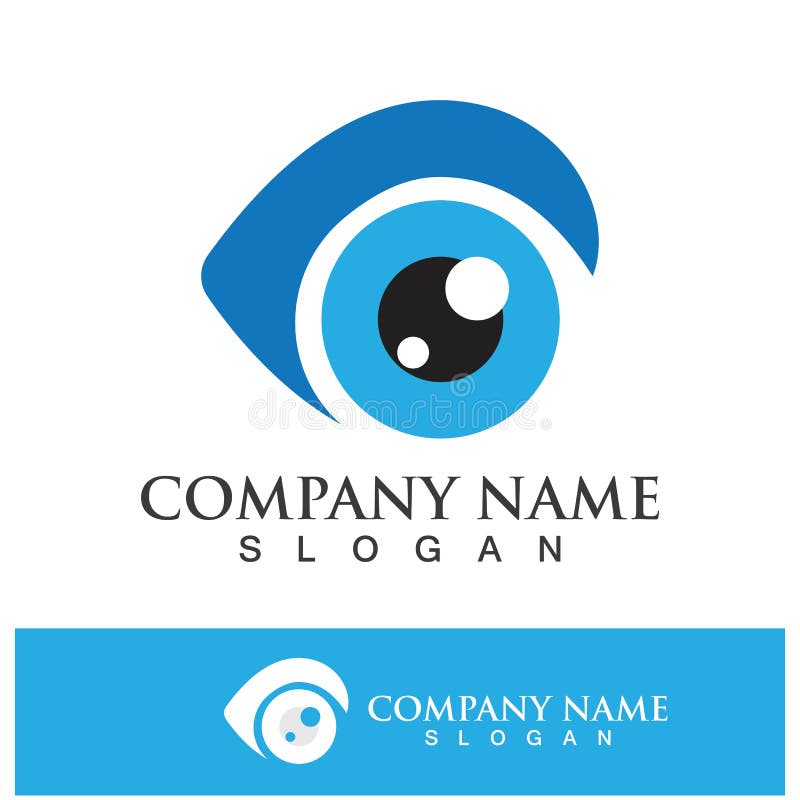 Eye Care Vector Logo Design Stock Vector - Illustration of internet ...