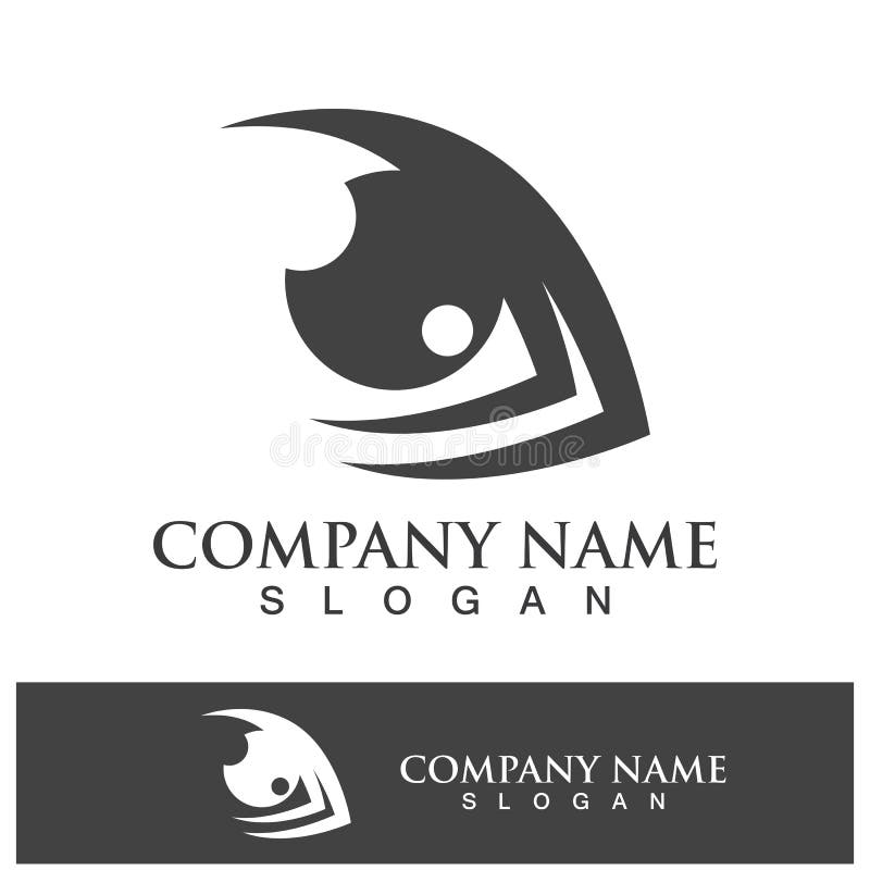 Eye Care Vector Logo Design Stock Vector - Illustration of wellness ...