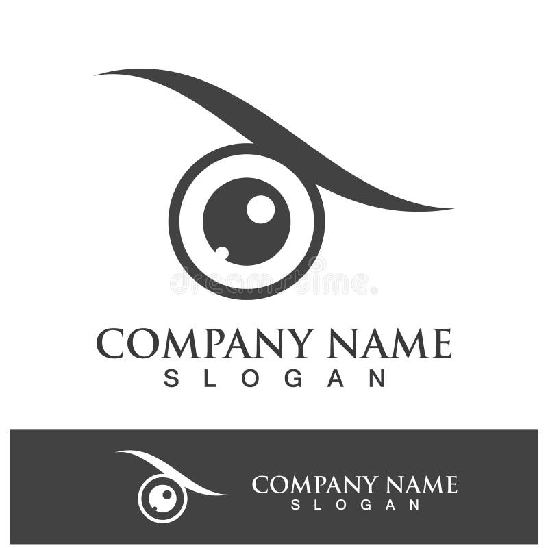 Eye Care Vector Logo Design Stock Vector - Illustration of computer, template: 259658890