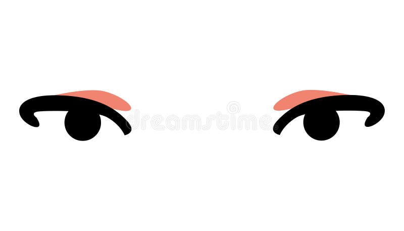 Eye Cartoon Icon Cute on White Background Stock Vector - Illustration ...