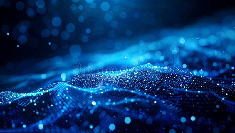 An Eye-catching Abstract Blue Background Emanates Energy with Luminous ...