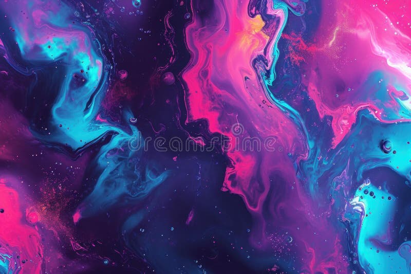 Eye-catching Abstract Neon Wave. Generate Ai Stock Illustration ...