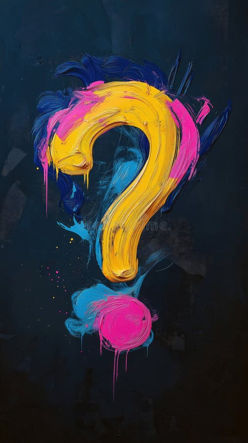 Eye Catching Abstract Question Mark Art Stock Illustration ...
