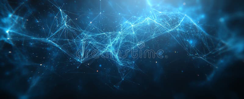 An Eye-catching Abstract Web of Interwoven Lines and Dots, Featuring a ...