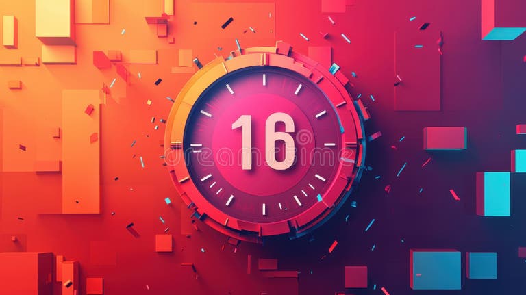 Dynamic Countdown Timer Animation Digital Canvas Motion Graphics ...