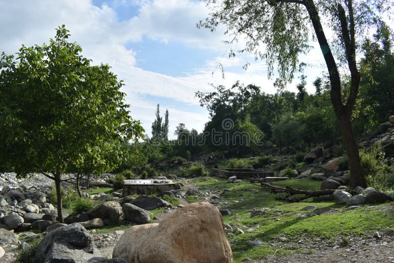 An Eye Catching Beautiful View at Kashmir Valley,India Stock Photo ...