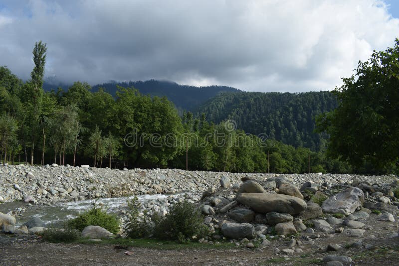An Eye Catching Beautiful View at Kashmir Valley,India Stock Image ...