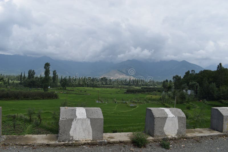 An Eye Catching Beautiful View at Kashmir Valley,India Stock Photo ...