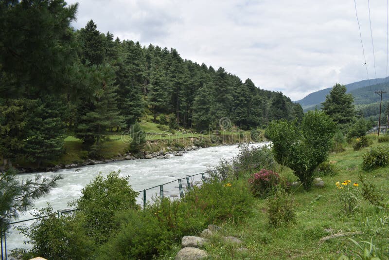 An Eye Catching Beautiful View at Kashmir Valley,India Stock Image ...