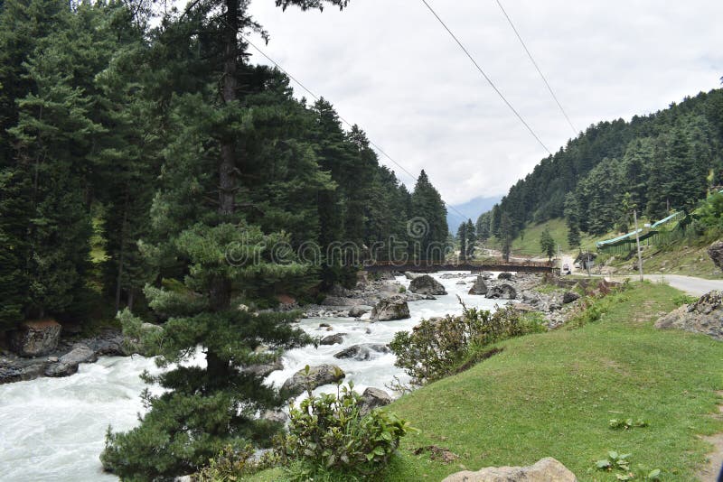 An Eye Catching Beautiful View at Kashmir Valley,India Stock Image ...