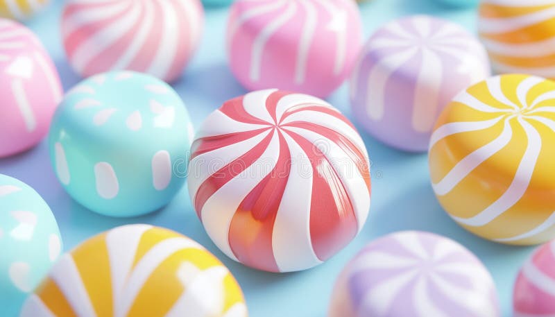 Eye-Catching Candy Pattern Designs for Various Graphic Projects Stock ...