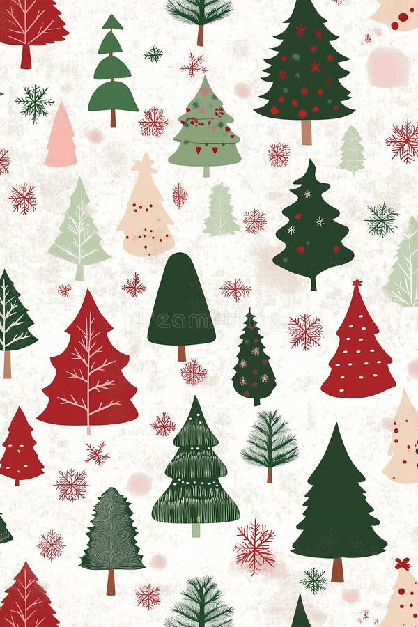 Eye-catching Christmas Pattern Wiyh Variety of Traditional Christmas ...