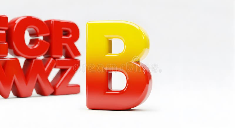 Eye Catching Colorful Alphabet Letters Rendered for Creative Design ...