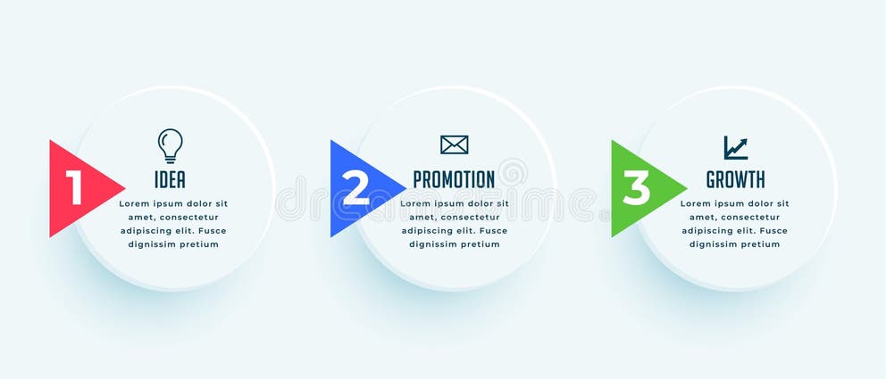 Eye Catching Corporate Element Graph Banner with Three Step Stock ...