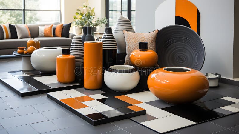 An Eye-catching Display of Bold Geometric Shapes and Patterns in an ...
