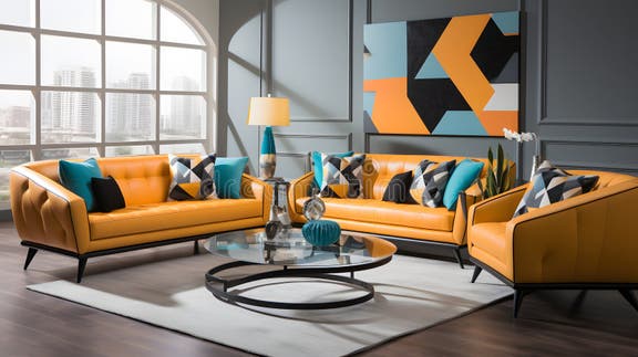 An Eye-catching Display of Bold Geometric Shapes and Patterns in an ...