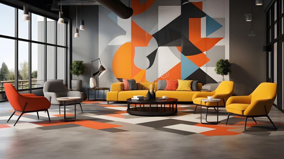 An Eye-catching Display of Bold Geometric Shapes and Patterns in an ...