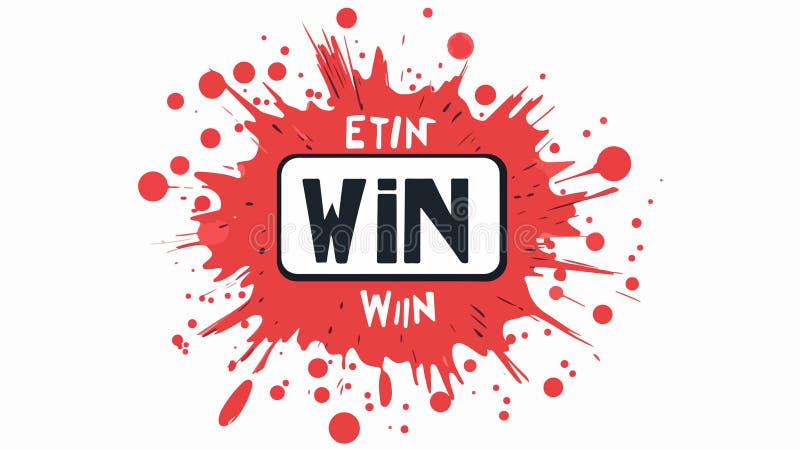 Eye-catching Enter To Win Sign on Red Explosion Background Stock Vector ...