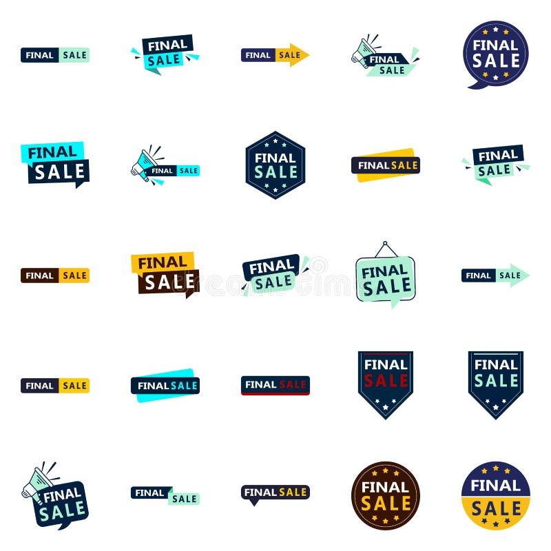 25 Eye-catching Final Sale Banners for Email Campaigns Stock Vector ...