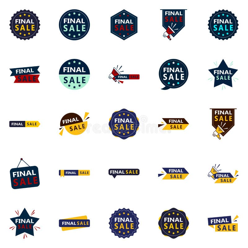 25 Eye-catching Final Sale Banners for Email Campaigns Stock Vector ...