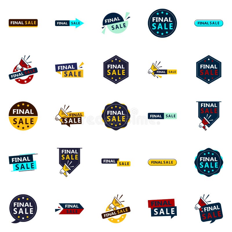 25 Eye-catching Final Sale Graphic Elements for Email Campaigns Stock ...