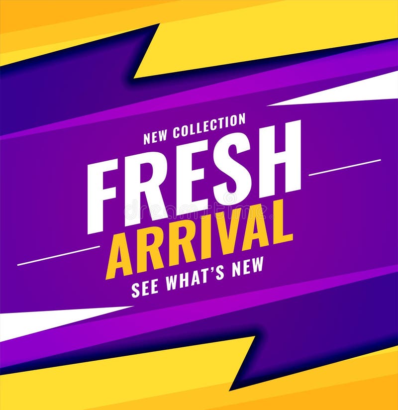 Eye Catching Fresh Arrival Marketing Template for New Business Stock ...