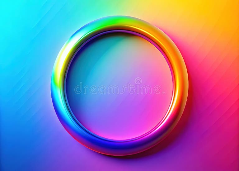 RightAligned Circle Ring Graphic Element Versatile Design Template for ...