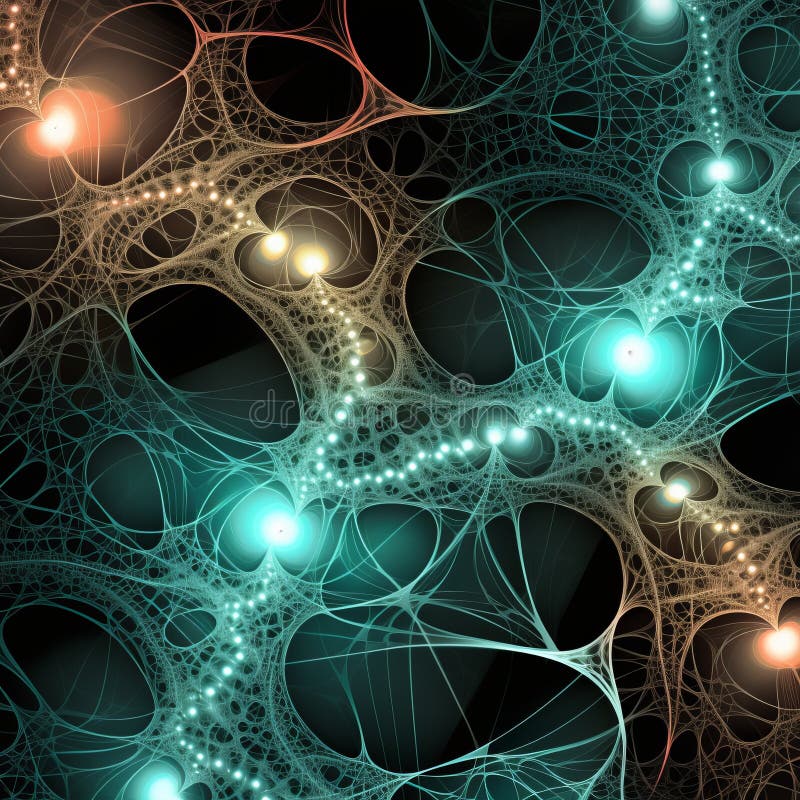 Quantum Networking Background: Fractal Art Wallpaper with Lace Patterns ...