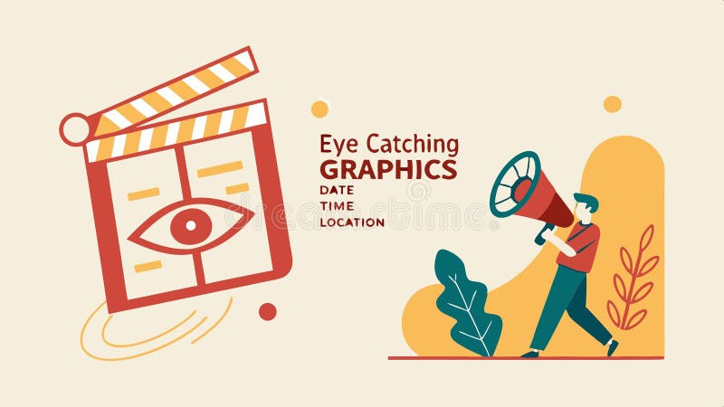 Eye Catching Graphics Text, Visual Marketing and Design Vector Design ...