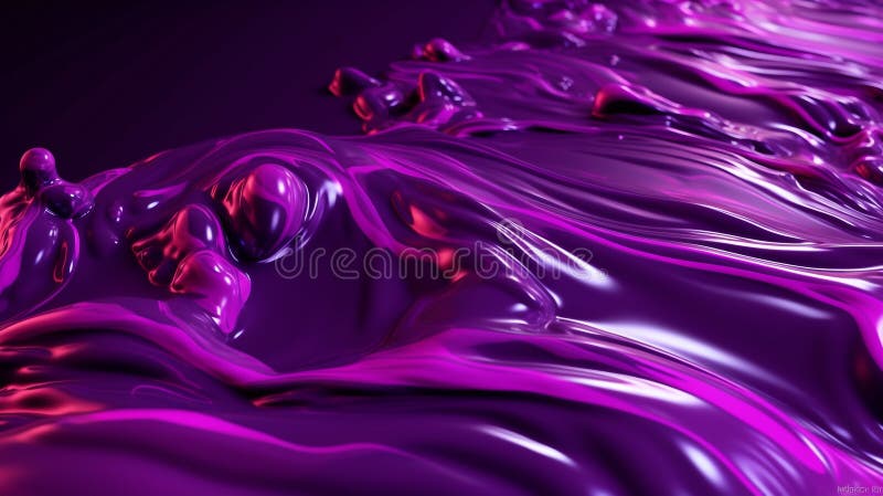 Vibrant Neon Liquid Background Stock Illustration - Illustration of ...