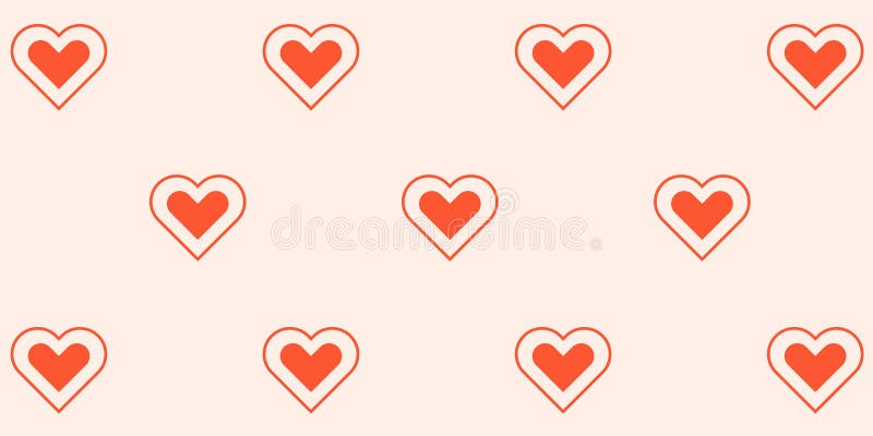 Eye Catching Love Heart Pattern Wallpaper for Valentines Couples Stock ...