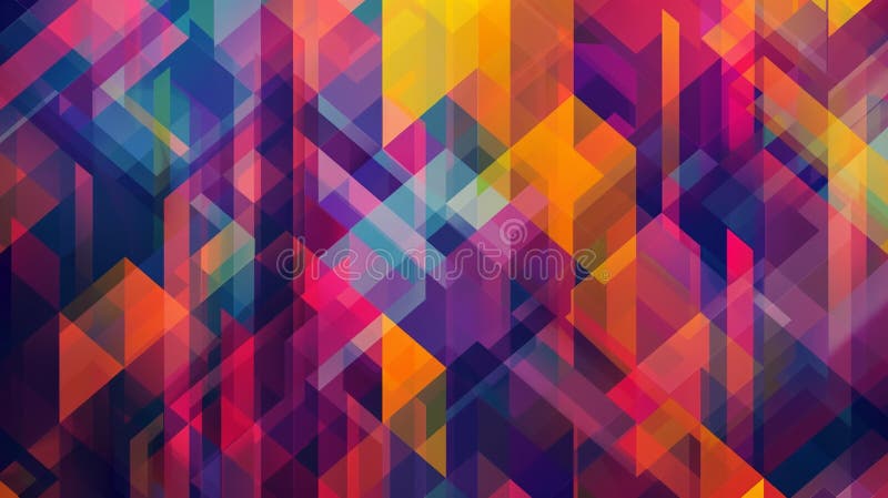 Abstract Geometric Colorful Hexagon Pattern Background Design ...