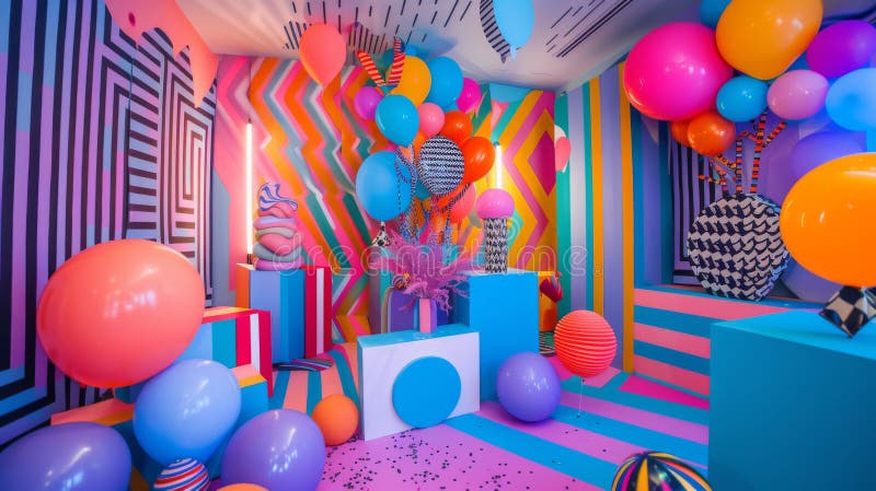 Eye-catching Party Decor Presented in an Attention-grabbing Pattern ...