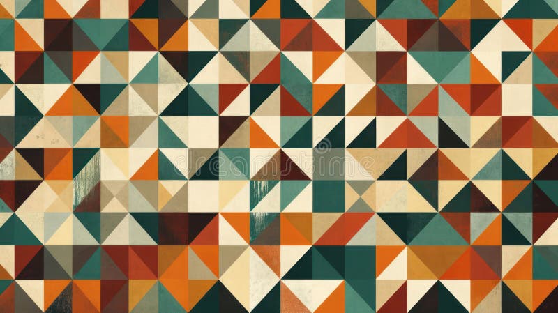 A Geometric Pattern of Squares and Triangles Exuding a Sense of ...