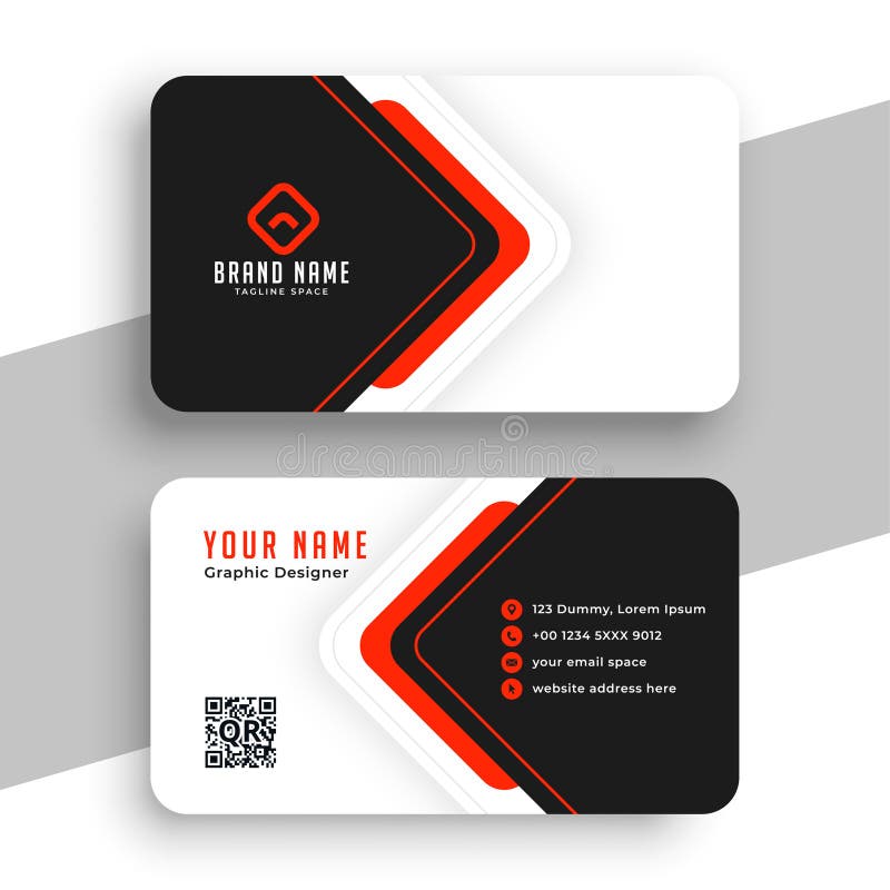 Eye Catching Professional Business Card Layout a Printable Design Stock ...