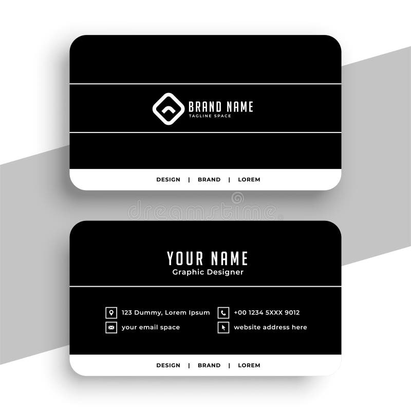 Eye Catching Professional Visiting Card Dark Template for Business ...